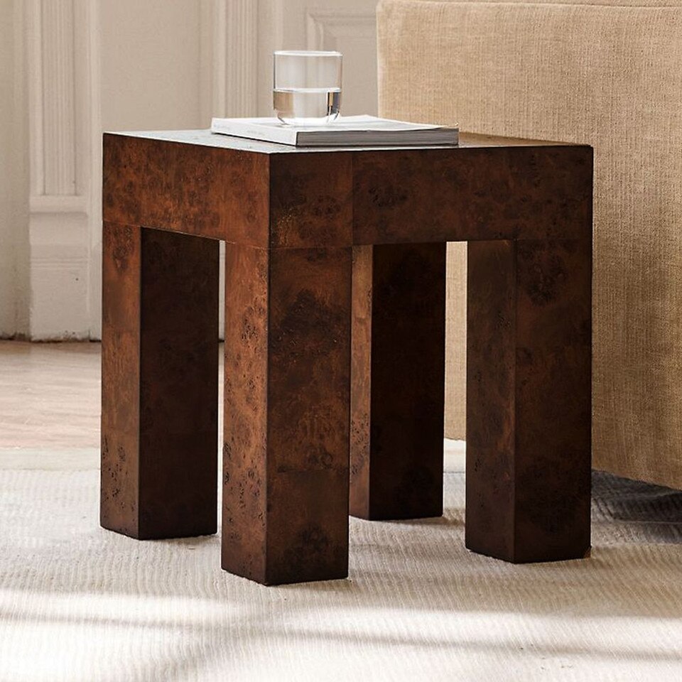 Parsons Burl Side Table (41 cm) | West Elm UK